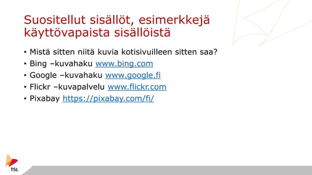 Sisallon tuottaminen verkkoon | PPT