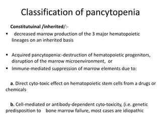 pancytopenia.pptx neonatal hematologic disorder anemia platelate ...