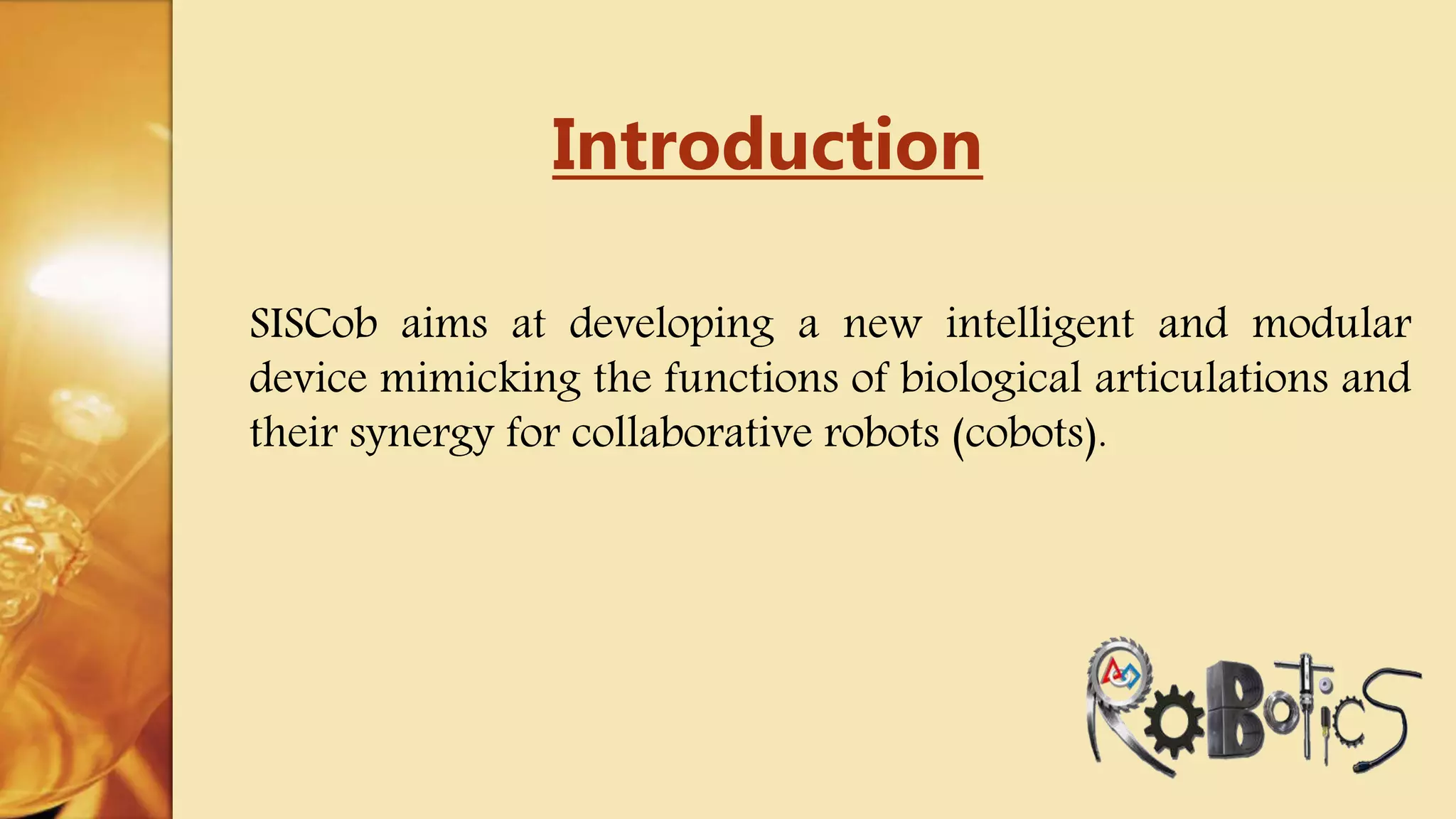 SISCob: Safety Intelligent Sensor for cobot | PPTX