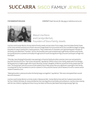 Sisco Family Jewels Bio | PDF