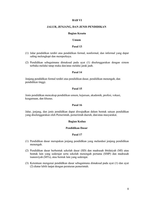 1. Sisdiknas uu no.20 tahun 2003 (pdf) | PDF