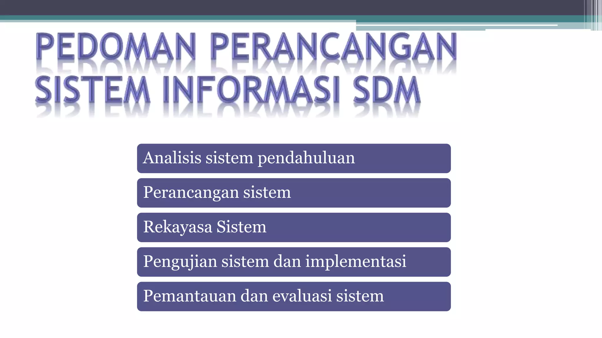 Sistem Informasi Sumber Daya Manusia | PPTX