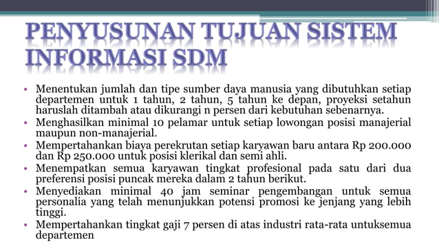 Sistem Informasi Sumber Daya Manusia | PPTX
