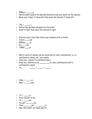 Metrics Made Easy Notes | PDF