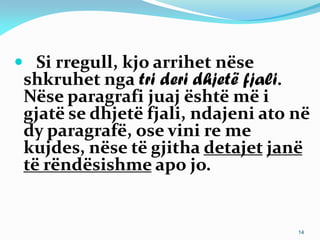 Si shkruhet ese me paragraf | PDF