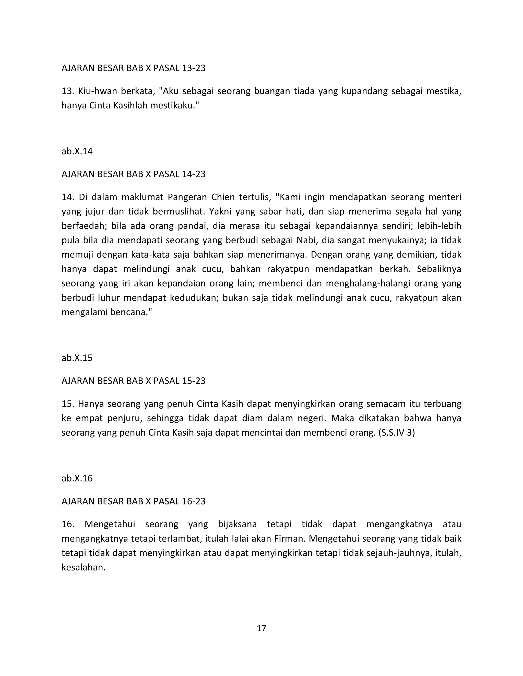 KITAB SI SHU AGAMA KHONGHUCU | PDF