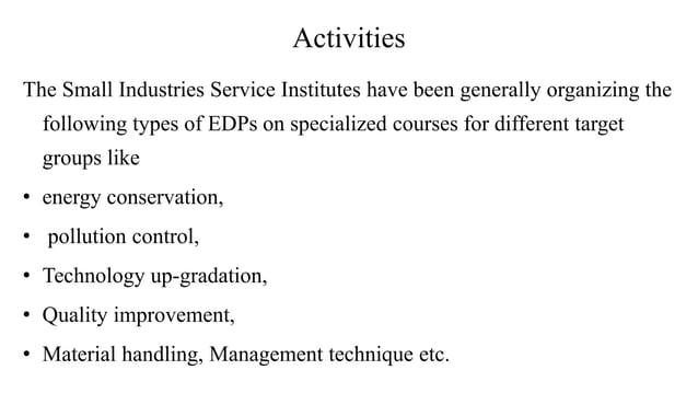 Role of Small Industries Service Institute SISI.pptx | Business ...