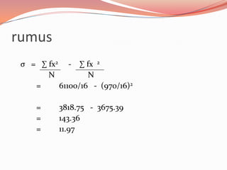 Sisihan piawai kbk | PPTX