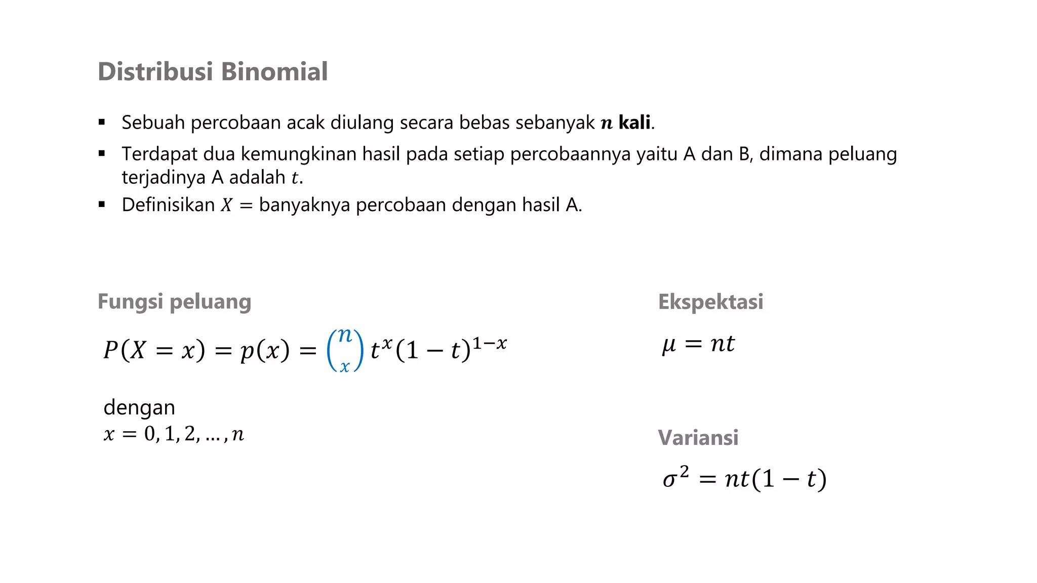Sisi Lain Distribusi Binomial dan Normal | PDF
