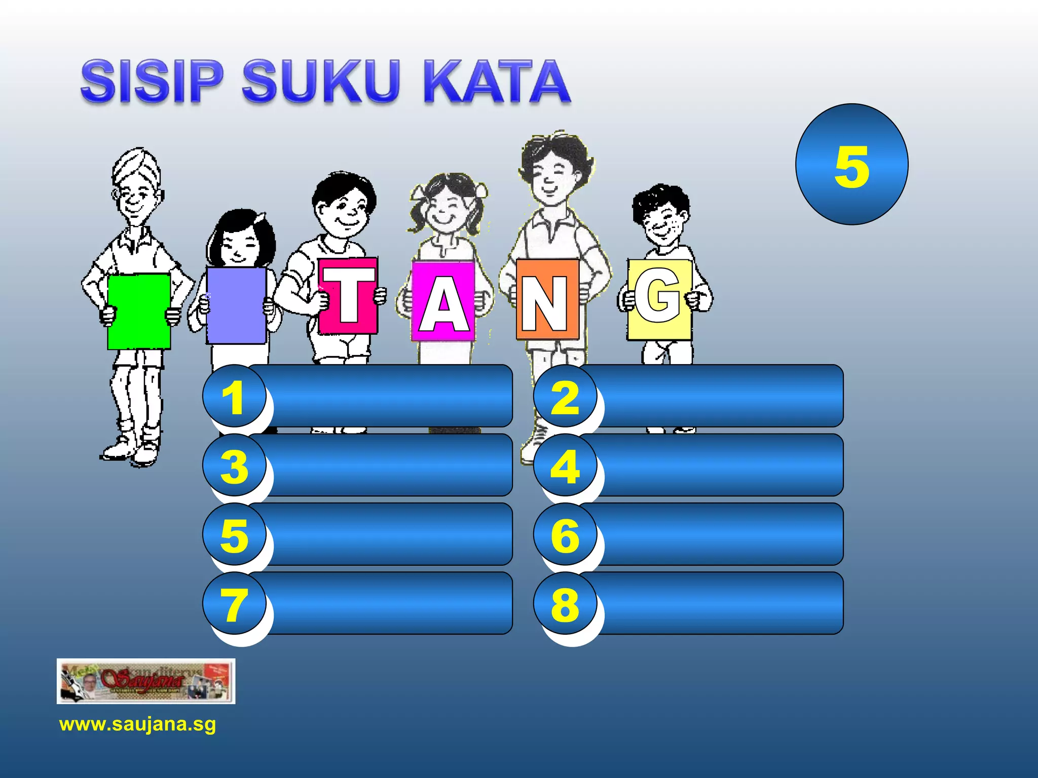 Siri Permainan Bahasa 5 - Sisip Suku Kata | PPS
