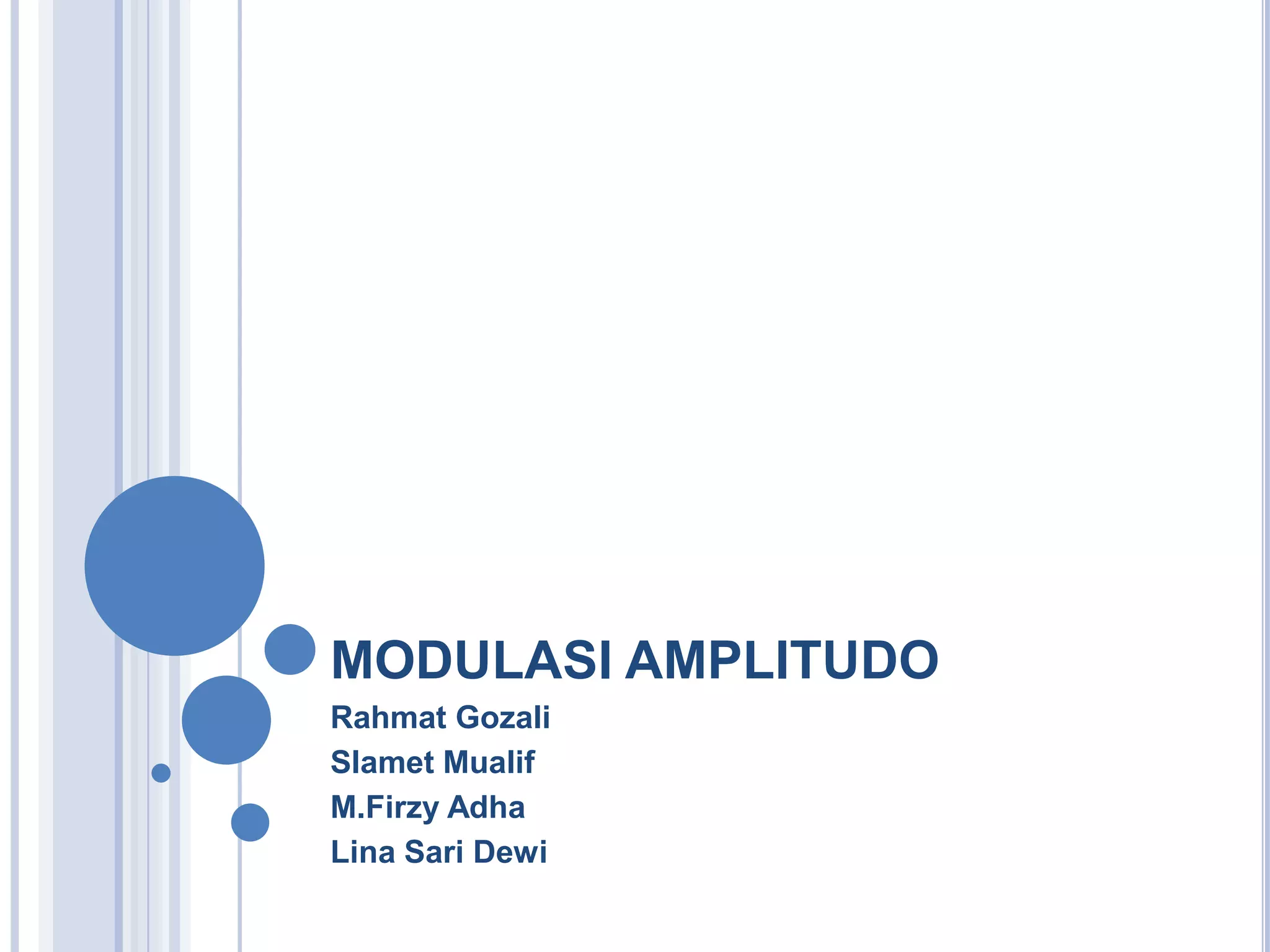 Siskom (modulasi amplitudo) | PPTX