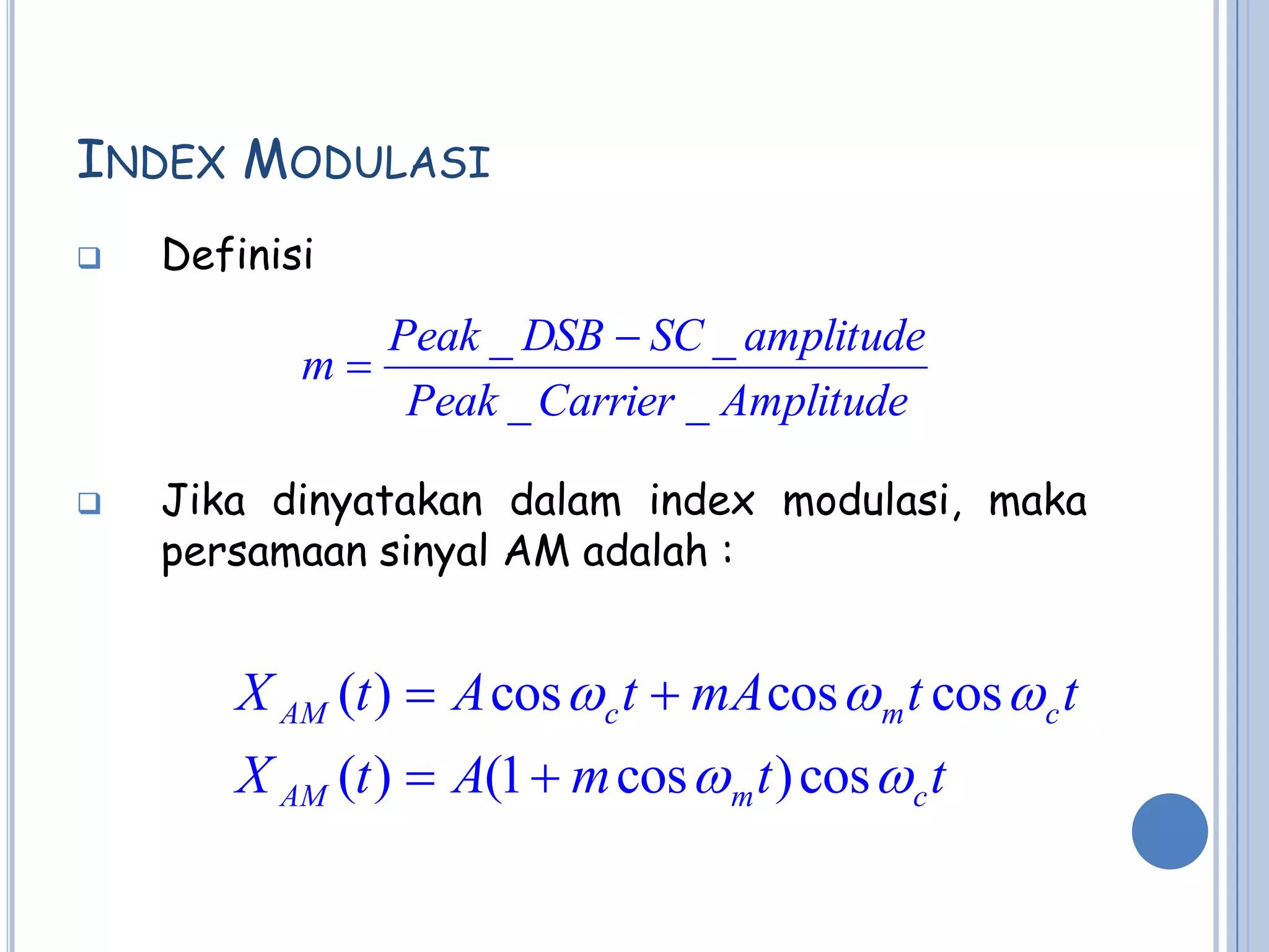 Siskom (modulasi amplitudo) | PPTX