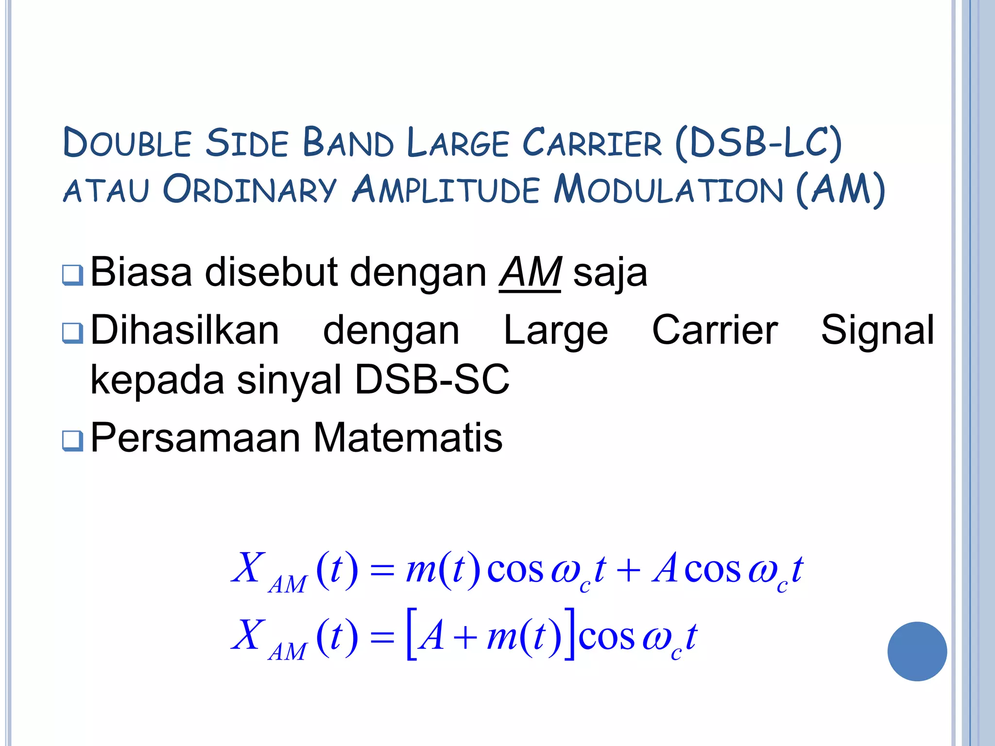 Siskom (modulasi amplitudo) | PPTX