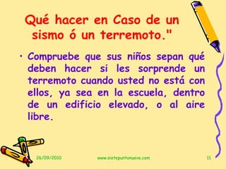 Sismos y-terremotos-para-nios | PPTX