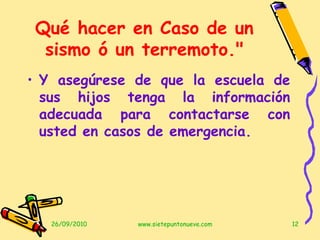 Sismos y-terremotos-para-nios | PPTX