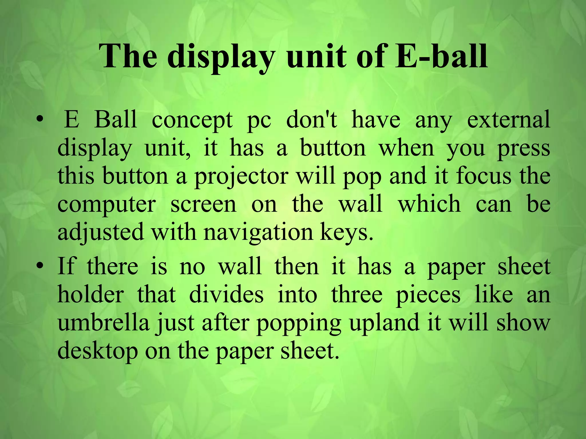 E-ball Technology | PPTX