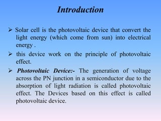 Si solar cell | PPTX