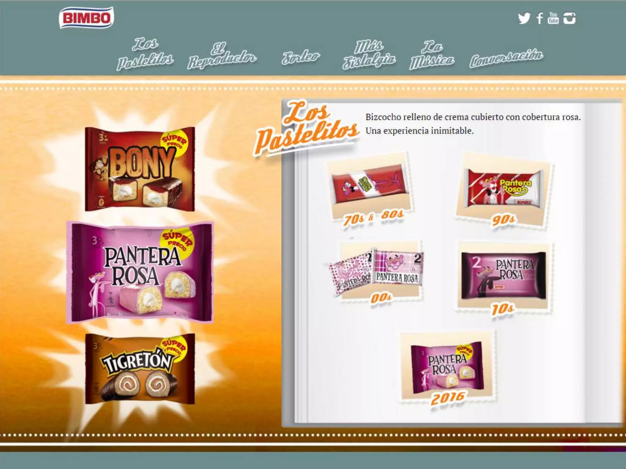 Sistalgia campaign from big multinational brand Bimbo | PPTX | Social Networking | Internet