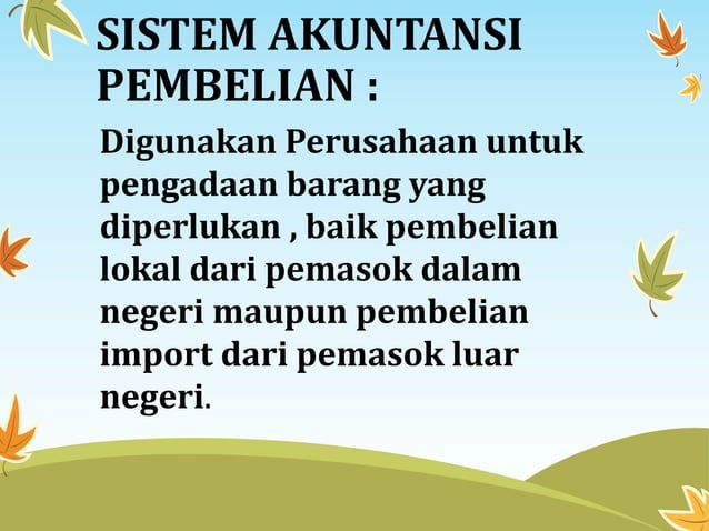 Sisteam akuntansi pembelian | PPTX