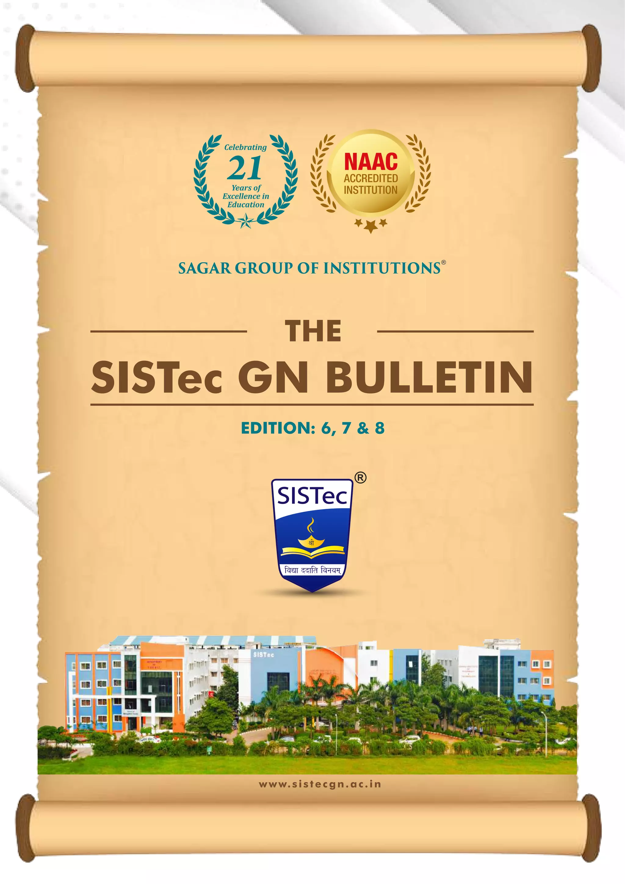 SISTec Bulletin | College News Letter | Private Engineering College in Bhopal | PDF