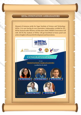 SISTec Bulletin | College News Letter | Private Engineering College in Bhopal | PDF