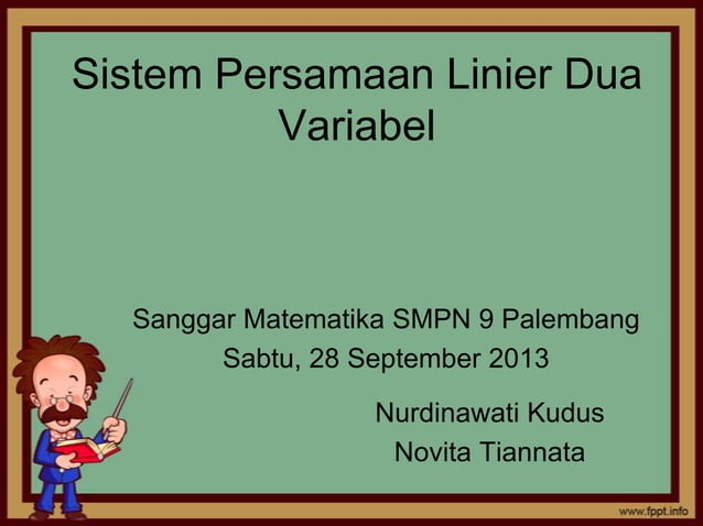 Sistem persamaan linier dua variabel | PPT