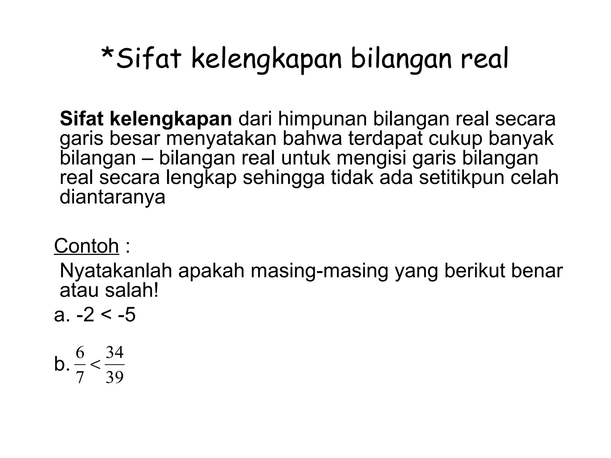 Sistem bilangan-real-1 | PPT
