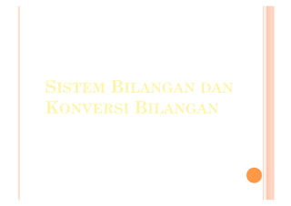 Sistem bilangan 2 | PPT
