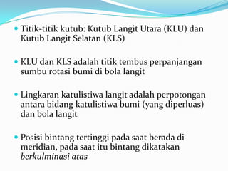 Sistem koordinat-benda-langit | PPTX