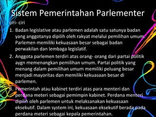 Sistem pemerintahan | PPT