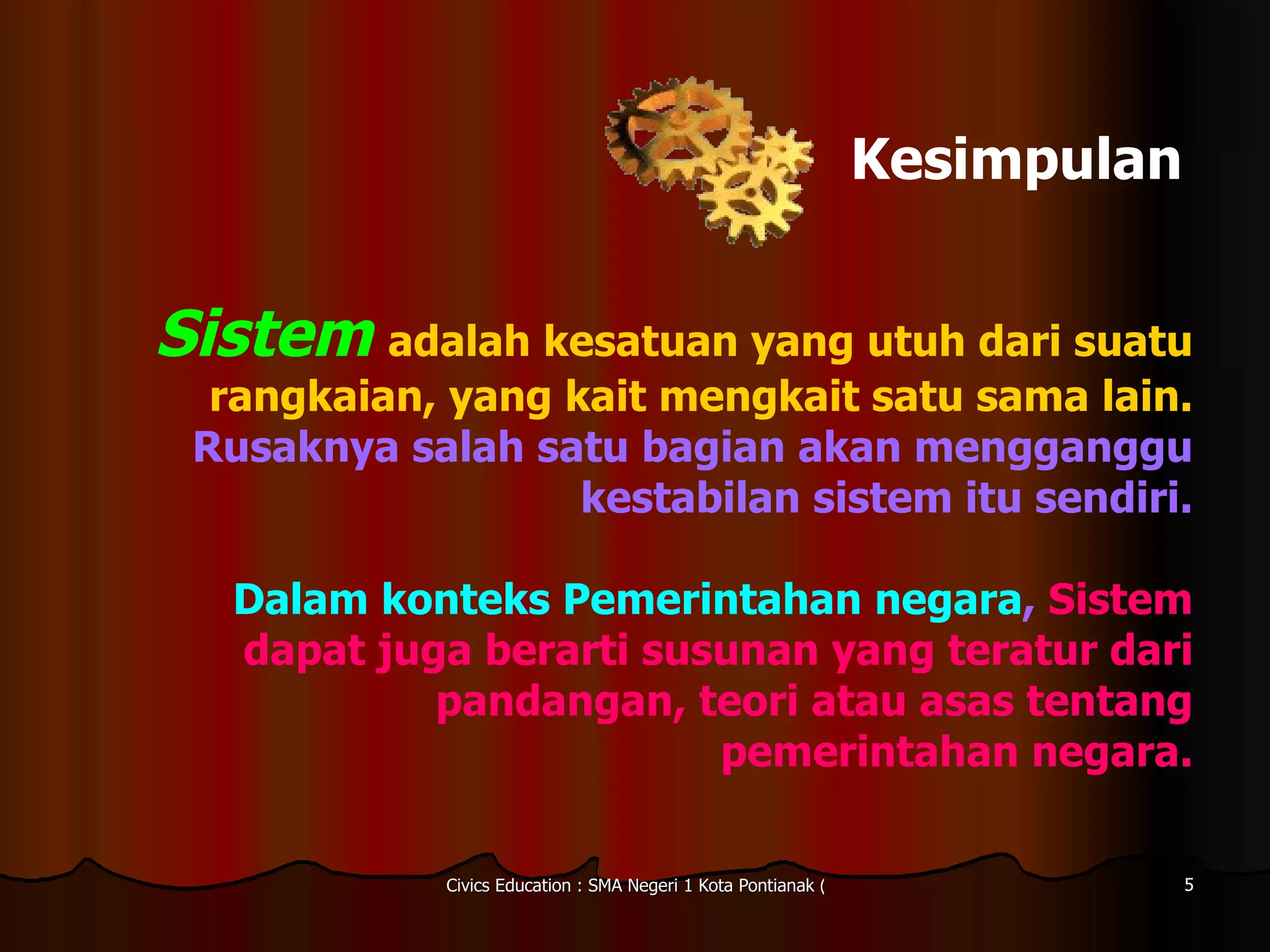 Sistem Pemerintahan Ppt