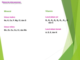 makanan dan sistem pencernaan manusia kelas 8 | PPT