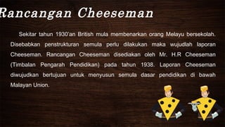 sistem pendididkan di sabah & sarawak sejarah SEM 3 | PPT