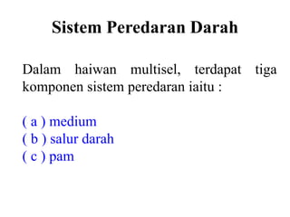 Sistem peredaran-darah lapooran | PPT