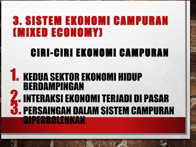 Sistem perekonomian indonesia | PPT