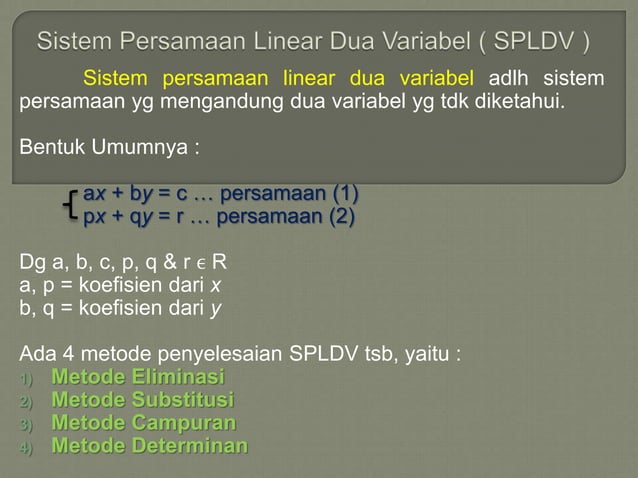 Sistem persamaan linear dua variabel.ppt