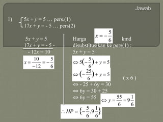 Sistem persamaan linear dua variabel.ppt