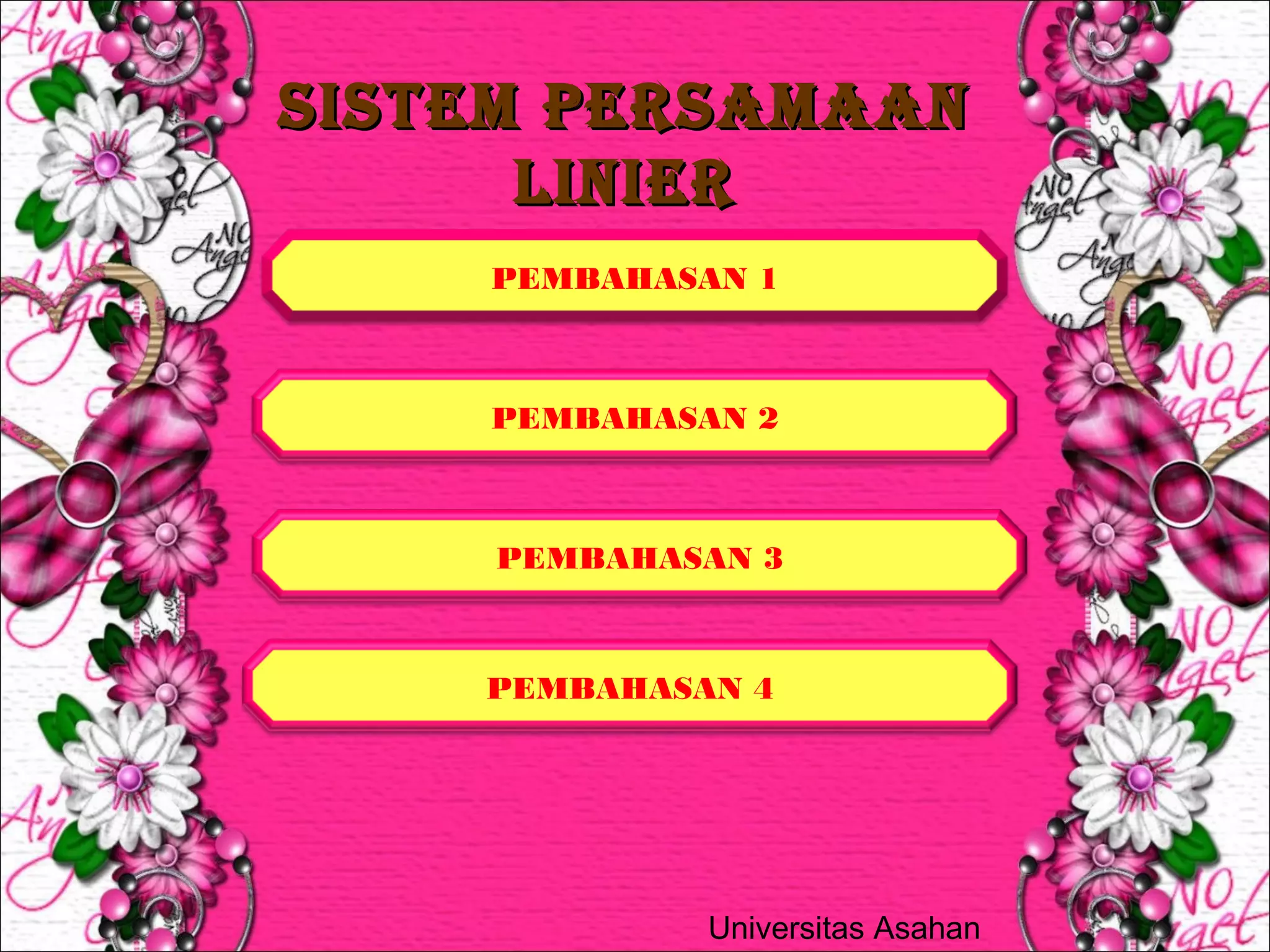Sistem persamaan linear | PPT