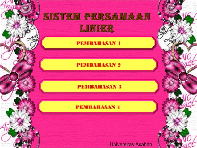 Sistem persamaan linear | PPT