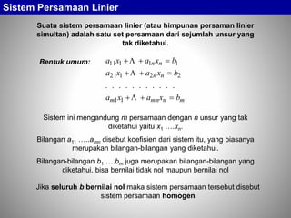 Sistem persamaan-linier | PPTX
