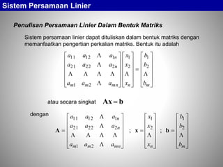 Sistem persamaan-linier | PPTX