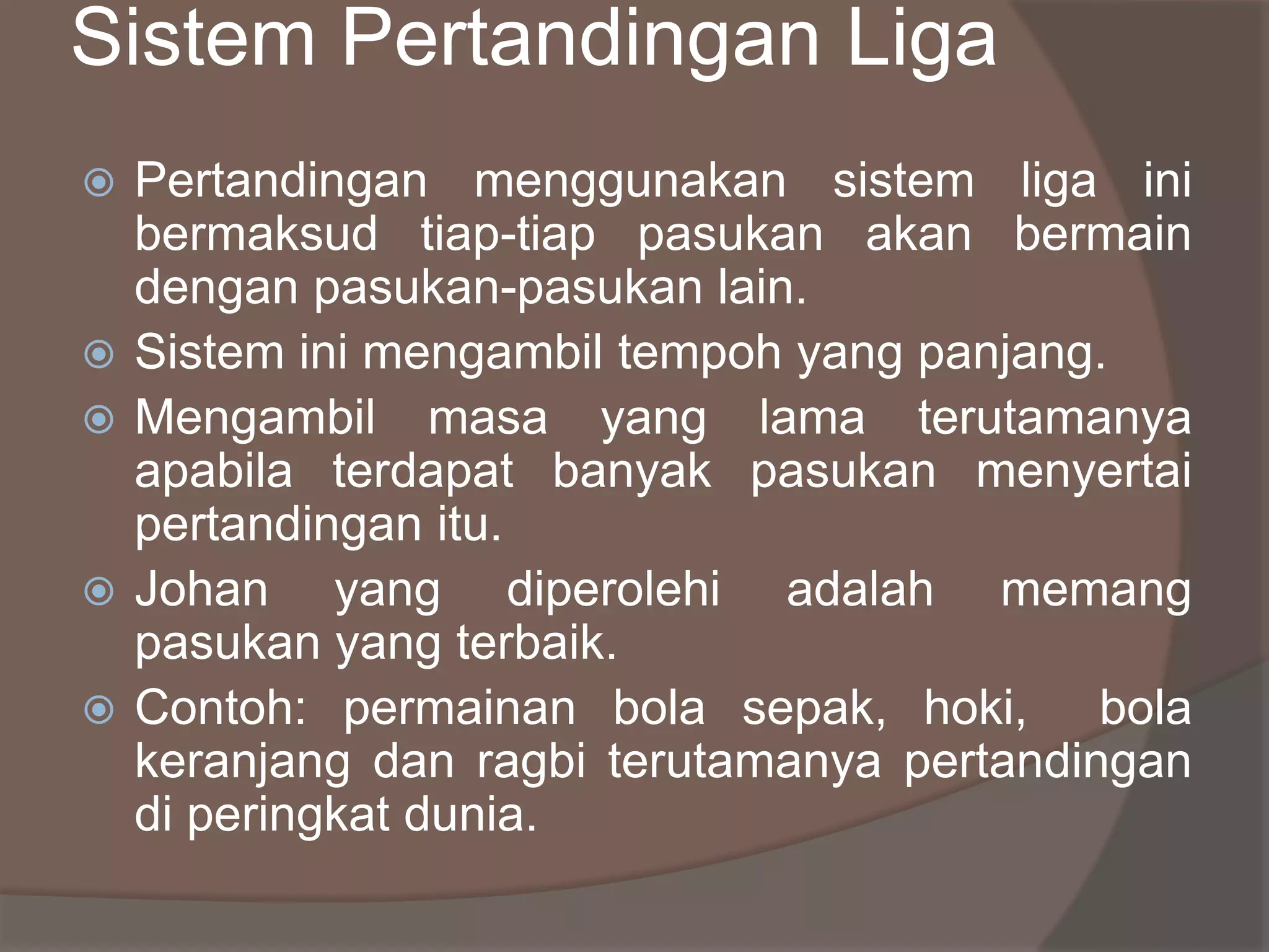 Nota Sistem pertandingan 1 | PDF