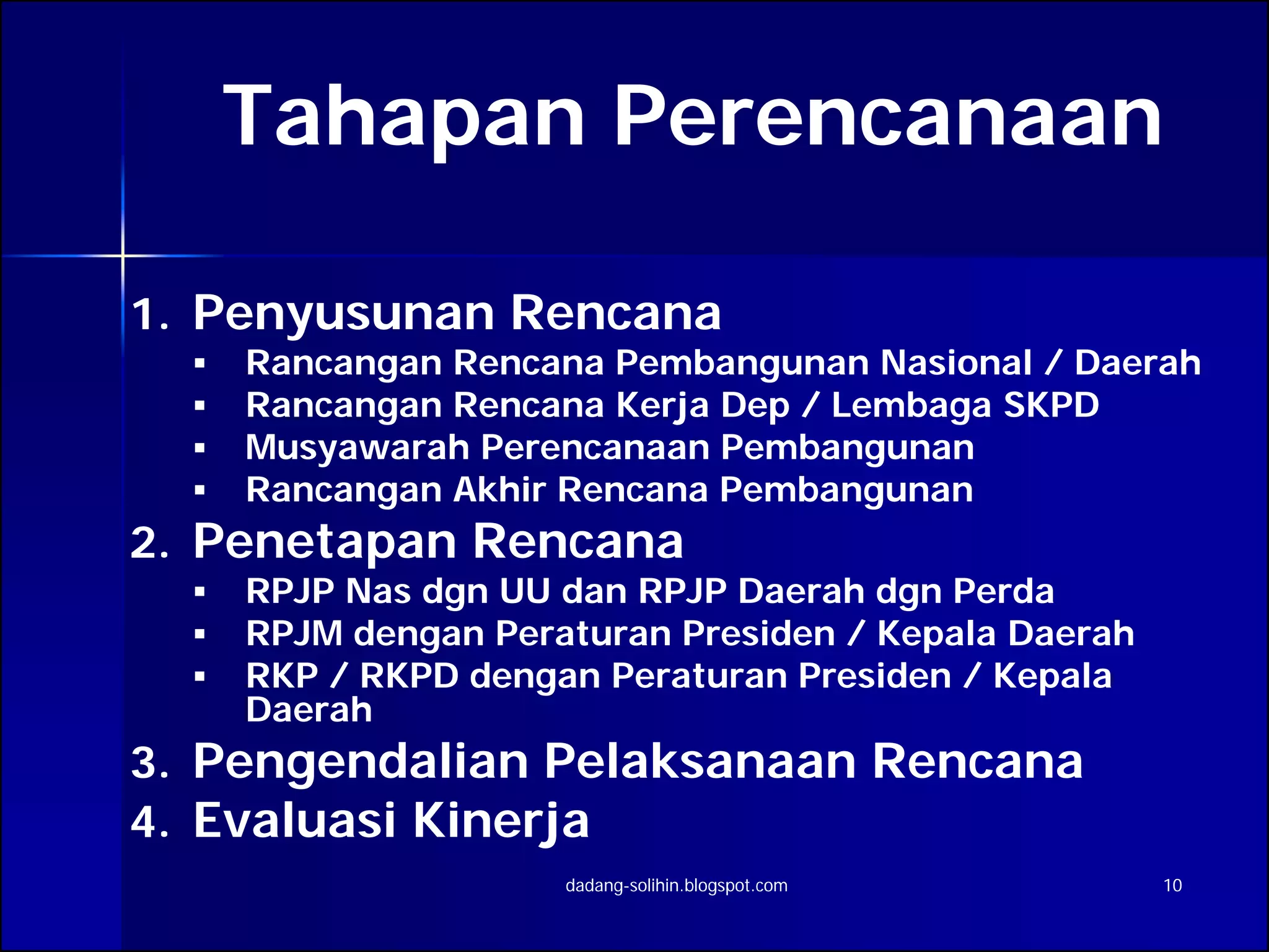 Sistem, Proses, Mekanisme, dan Dokumen Perencanaan dan Penganggaran ...