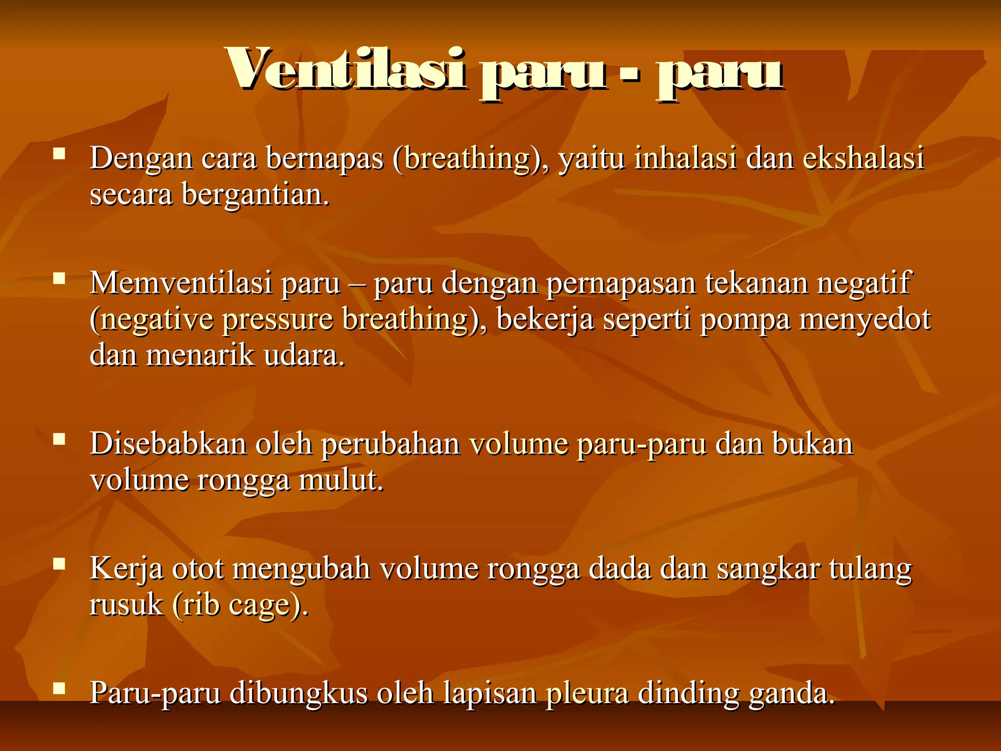 Sistem respirasi-manusia | PPT