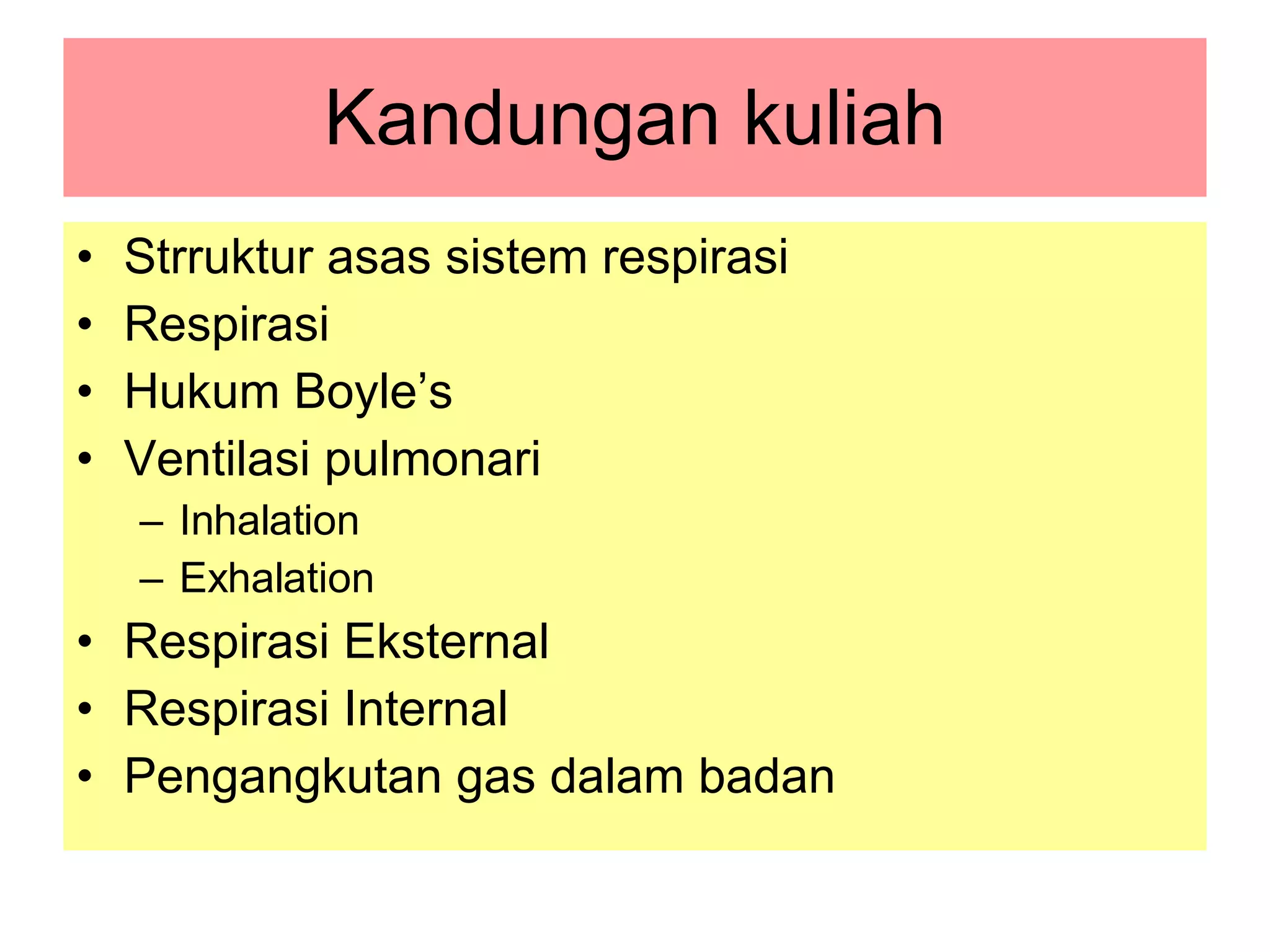 Sistem Respiratori | PPT