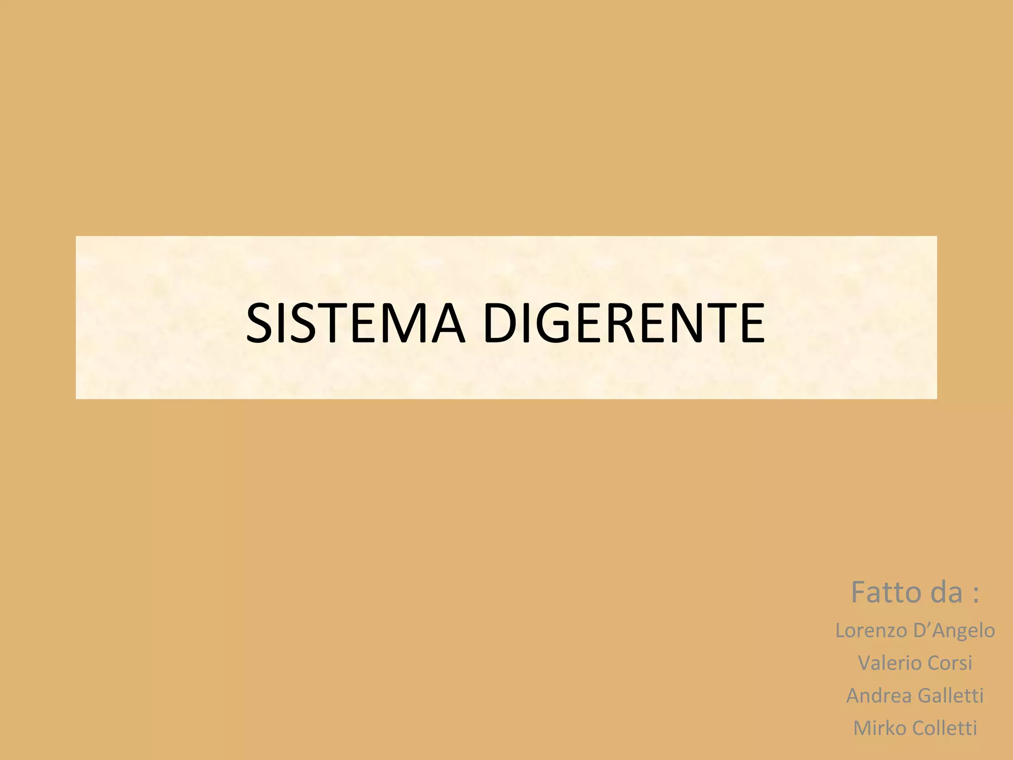 Sistema digerente Colletti,Corsi,D'Angelo,Galletti | PPT | Dental ...