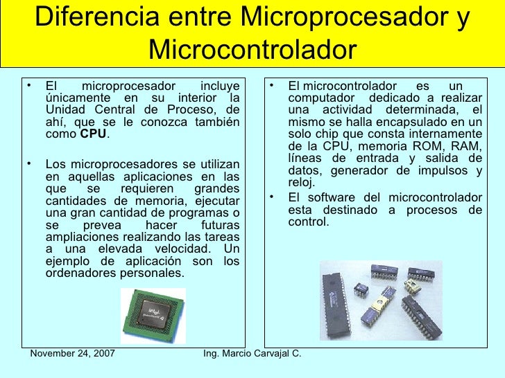 Microprocesador Y Microcontrolador at Anne Brown blog