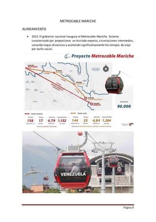 Sistema apm cabletren y metro cable - venezuela | DOCX