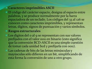 Sistema ascii y binario | PPTX