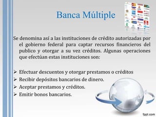 Sistema bancario mexicano exposicion unidad iii jordan | PPTX